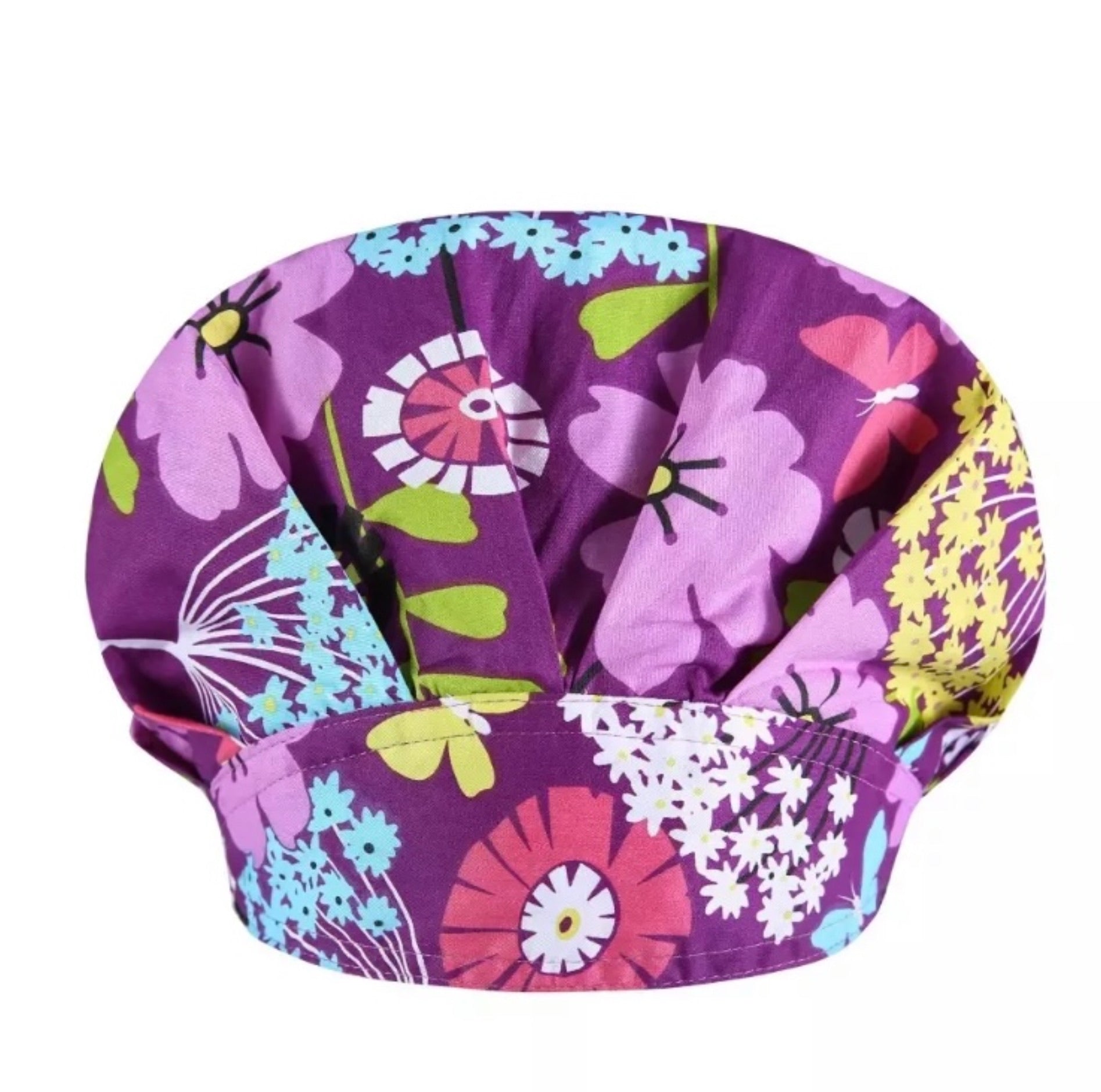 Satin Lined Scrub Cap | Bouffant Scrub Cap | Surgical Scrub Cap | Scru